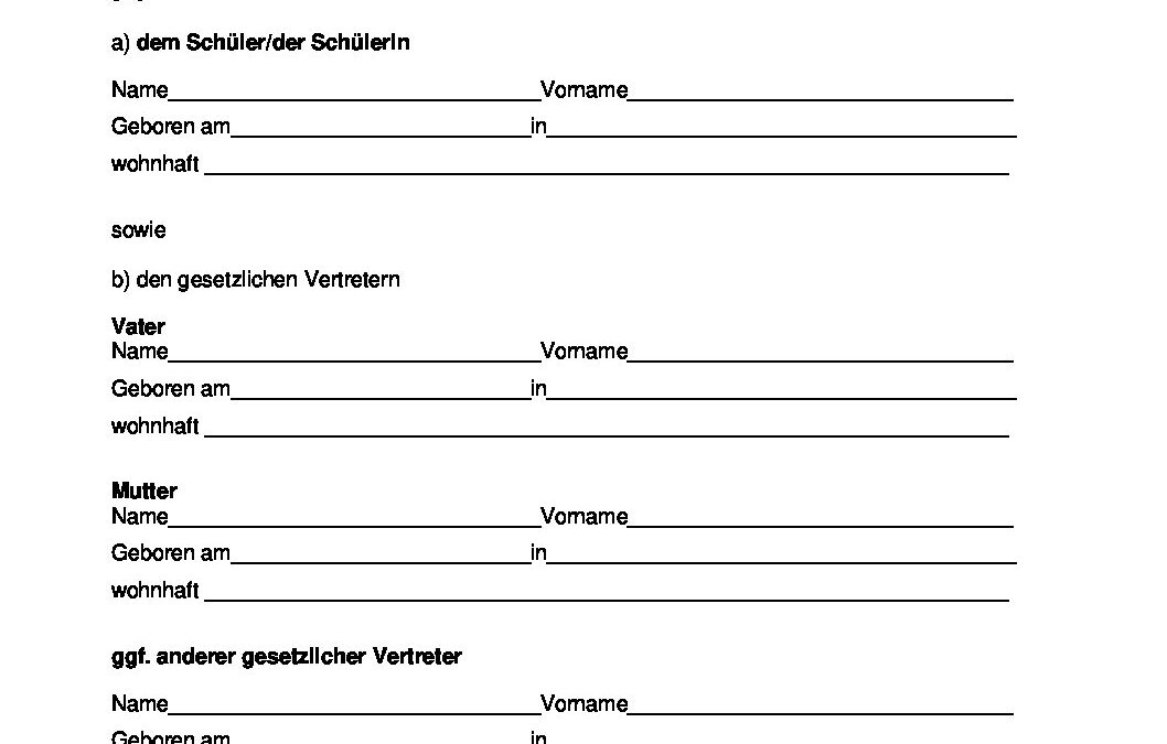Schulvertrag ab 2023 | Gemeinde